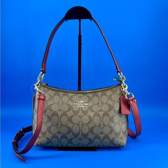 Coach | Bags | Coach Lewis Khakimetallic Clay Signature Coated Canvas ...